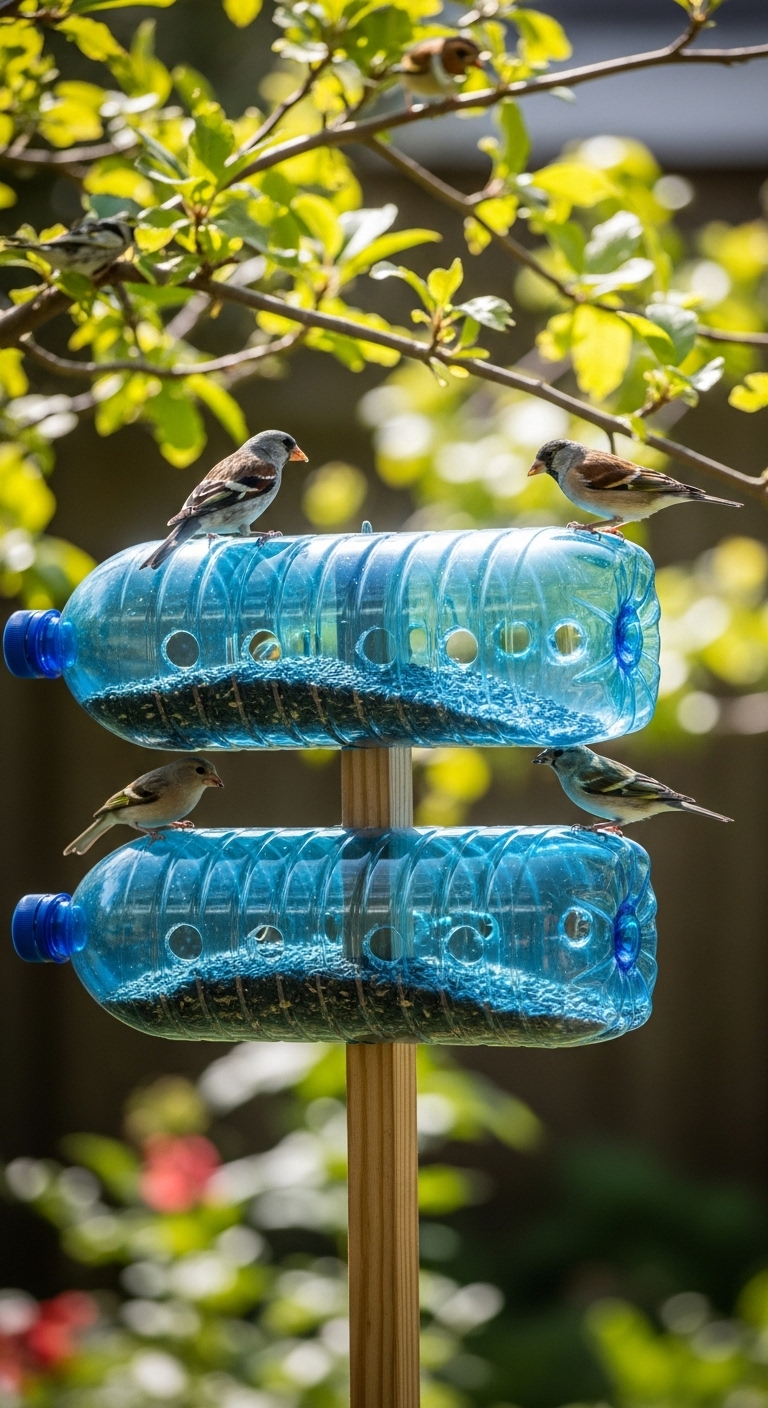 10 Plastic Bottle Bird Feeder Ideas - Home Decor | DIY | Recipes | Fashion