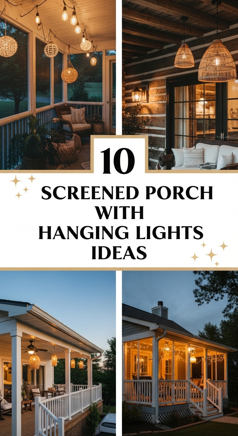 10 Screened Porch with Hanging Lights Ideas - Home Decor | DIY ...