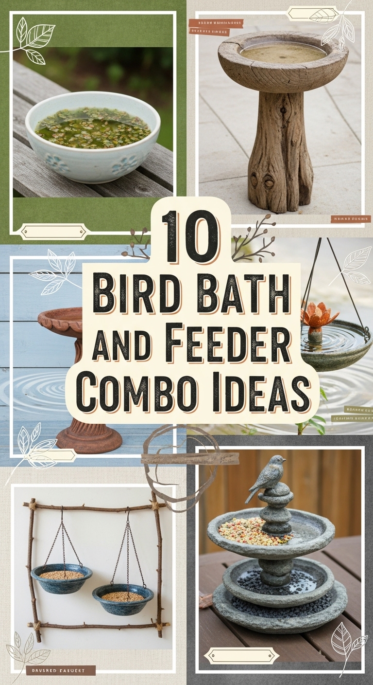 10 Bird Bath and Feeder Combo Ideas - Home Decor | DIY | Recipes | Fashion