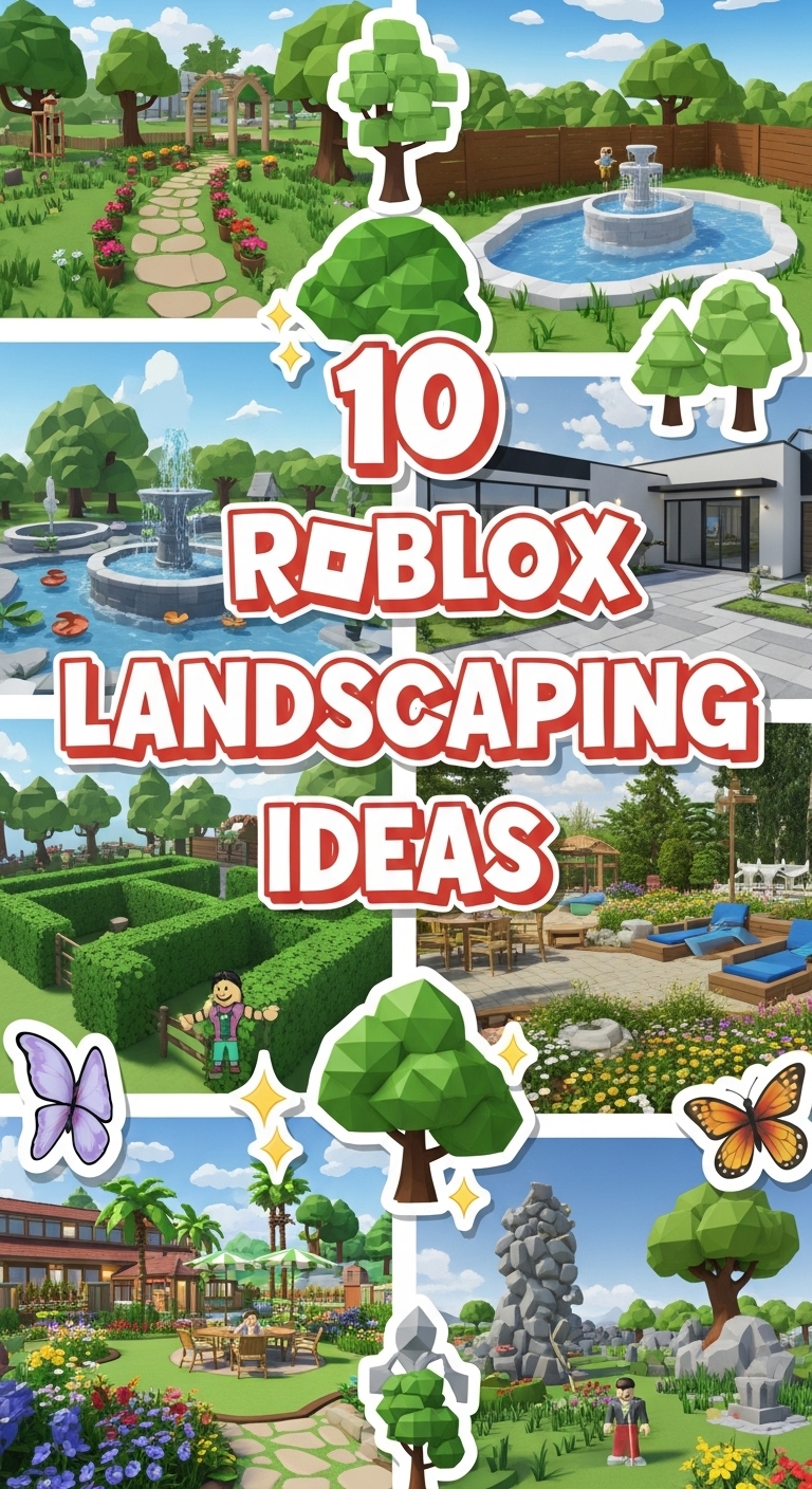 10 Roblox Landscaping Ideas - Home Decor | DIY | Recipes | Fashion