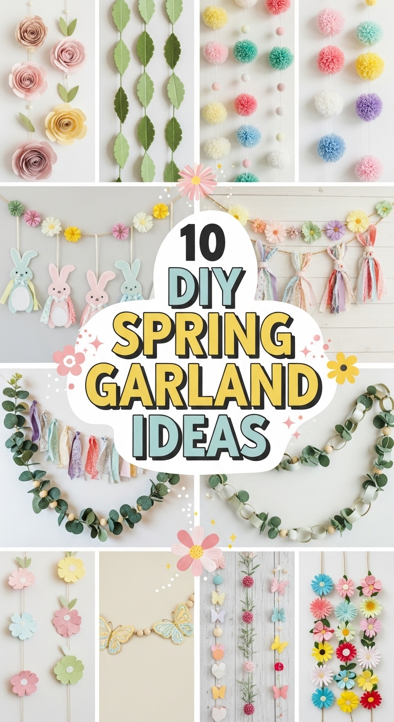 10 DIY Spring Garland Ideas - Home Decor | DIY | Recipes | Fashion
