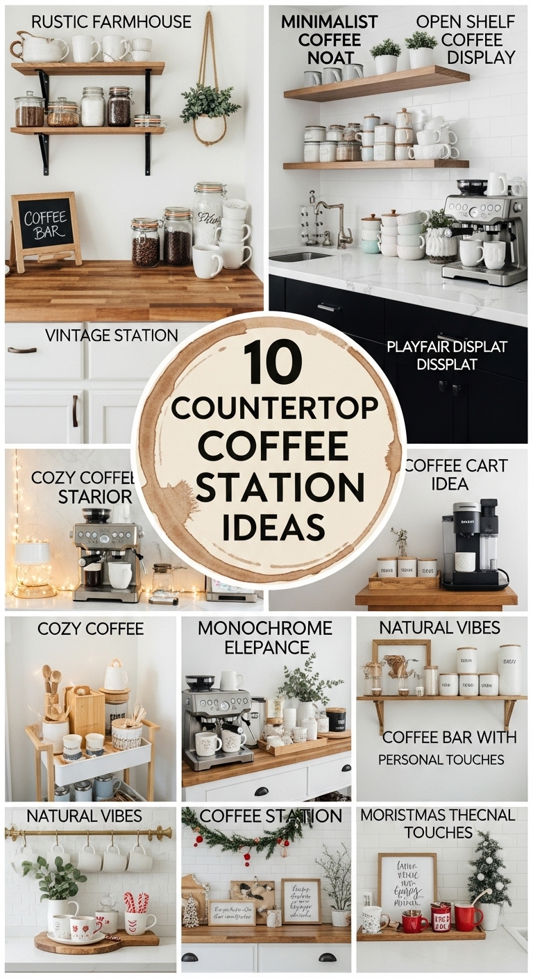 10 Countertop Coffee Station Ideas - Home Decor | DIY | Recipes | Fashion