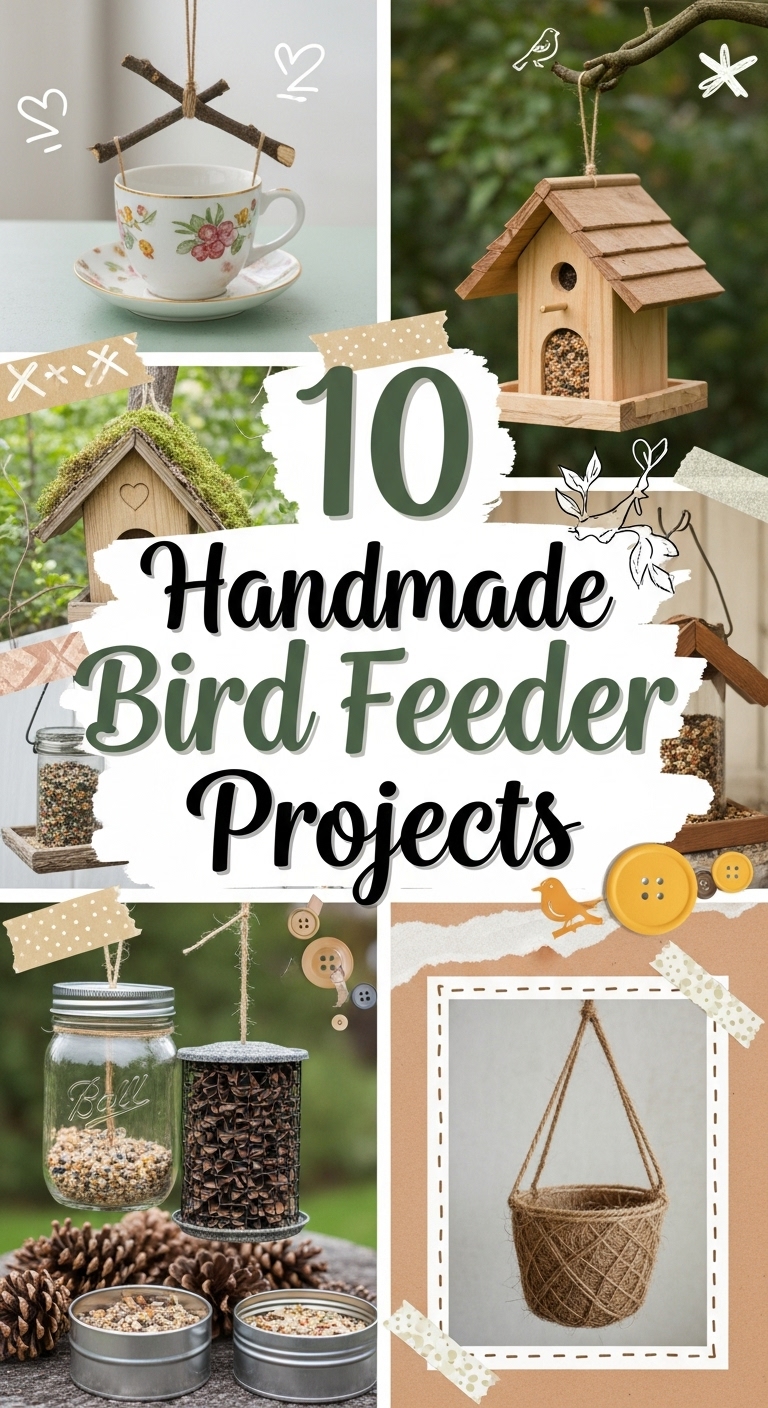 10 Handmade Bird Feeder Projects - Home Decor | DIY | Recipes | Fashion