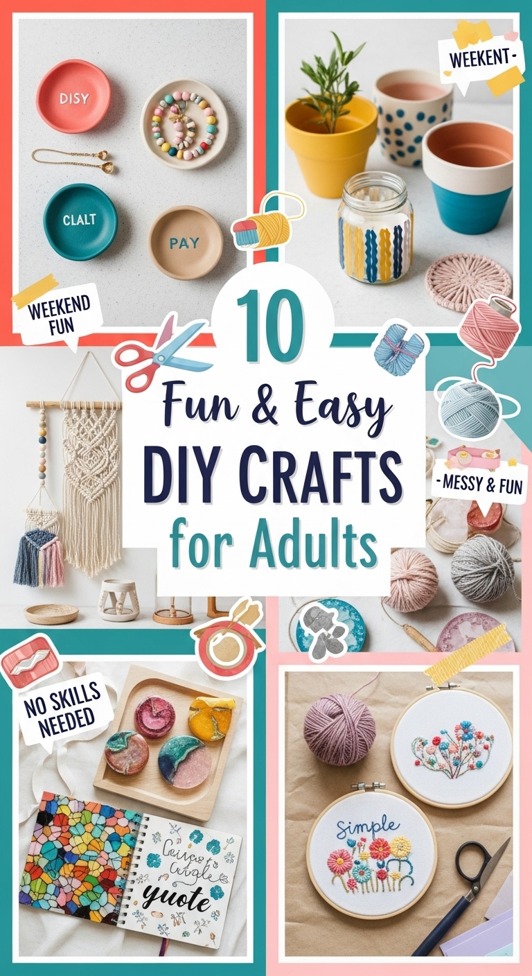 10 Fun & Easy DIY Crafts for Adults - Home Decor | DIY | Recipes | Fashion