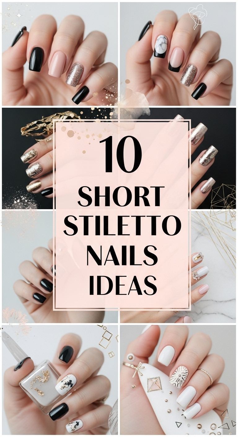 10 Short Stiletto Nails Ideas - Home Decor | DIY | Recipes | Fashion