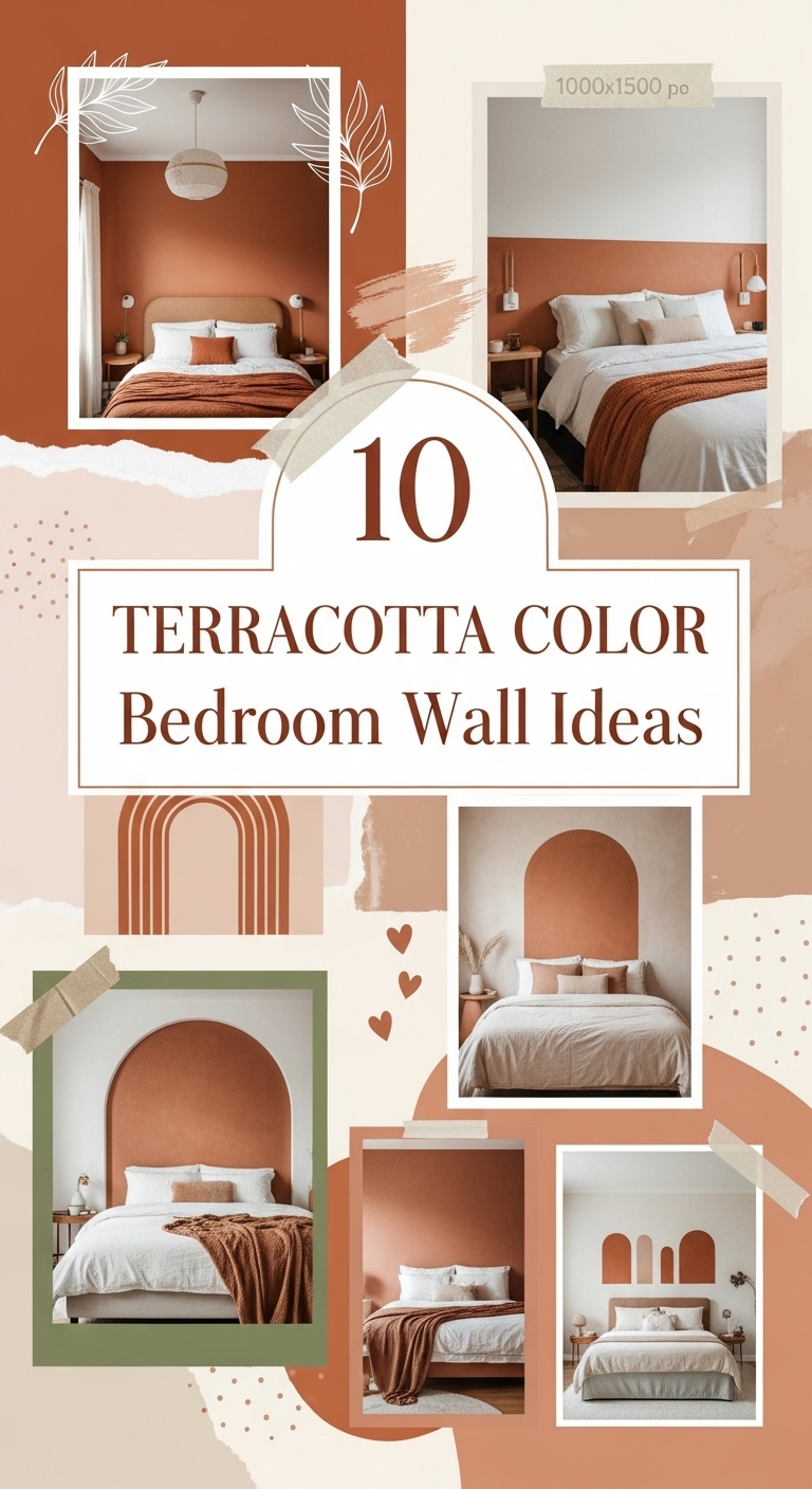 10 Terracotta Color Bedroom Wall Ideas - Home Decor | DIY | Recipes ...