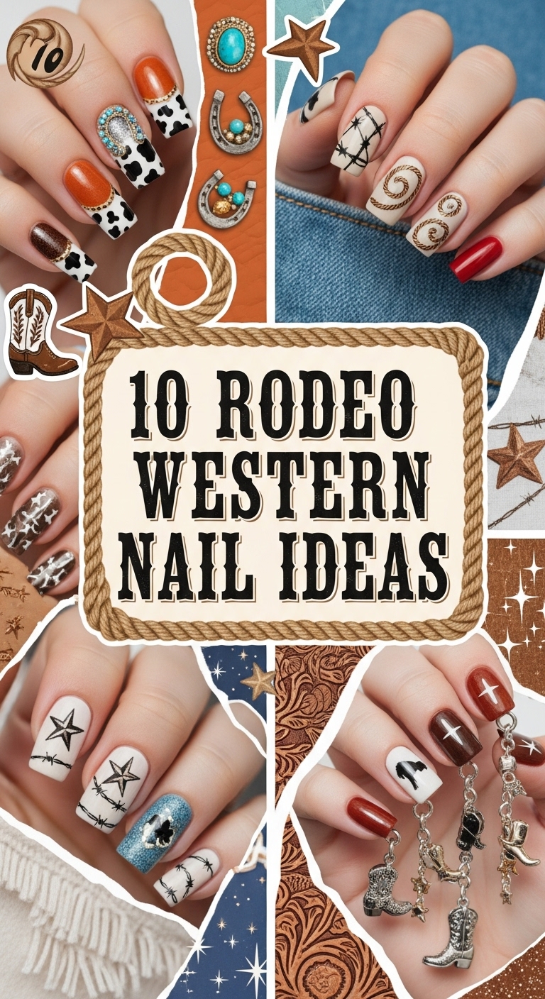 10 Rodeo Western Nail Ideas - Home Decor | DIY | Recipes | Fashion