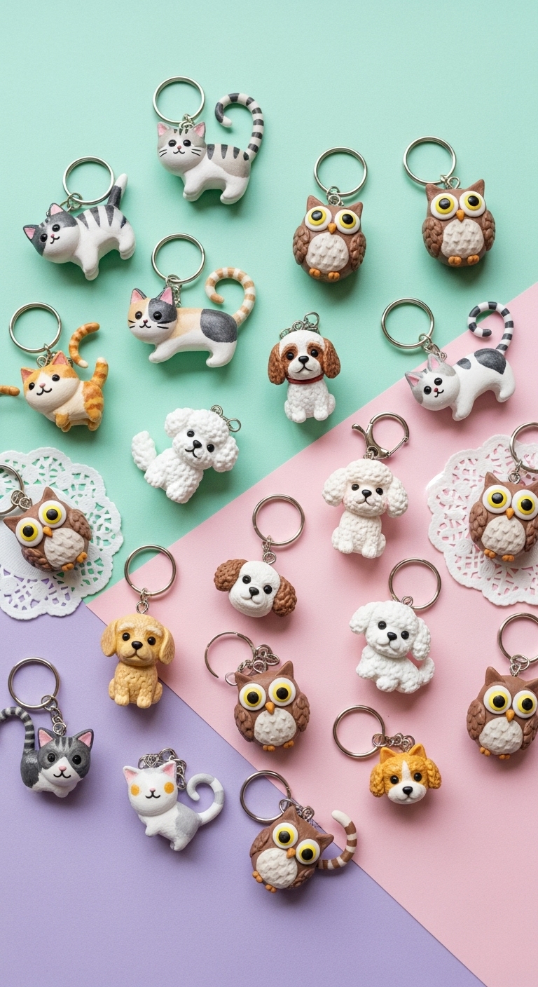 10 Clay Keychain Ideas for Pinterest - Home Decor | DIY | Recipes | Fashion