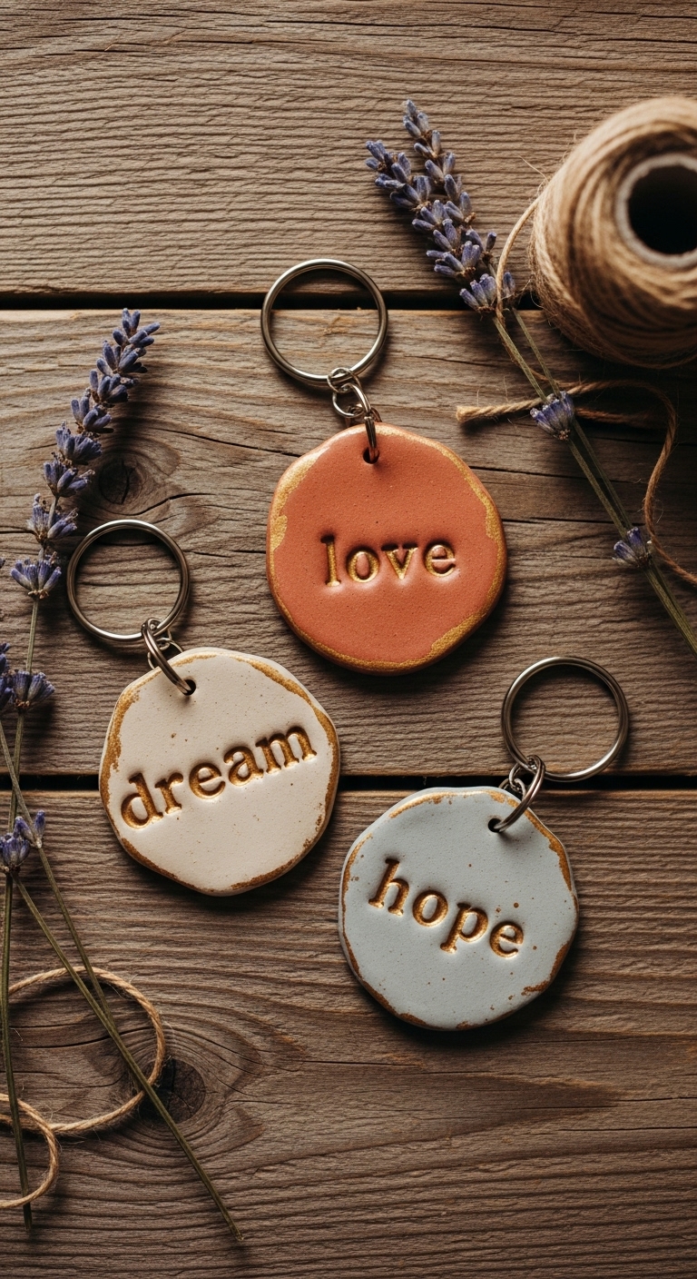10 Clay Keychain Ideas for Pinterest - Home Decor | DIY | Recipes | Fashion