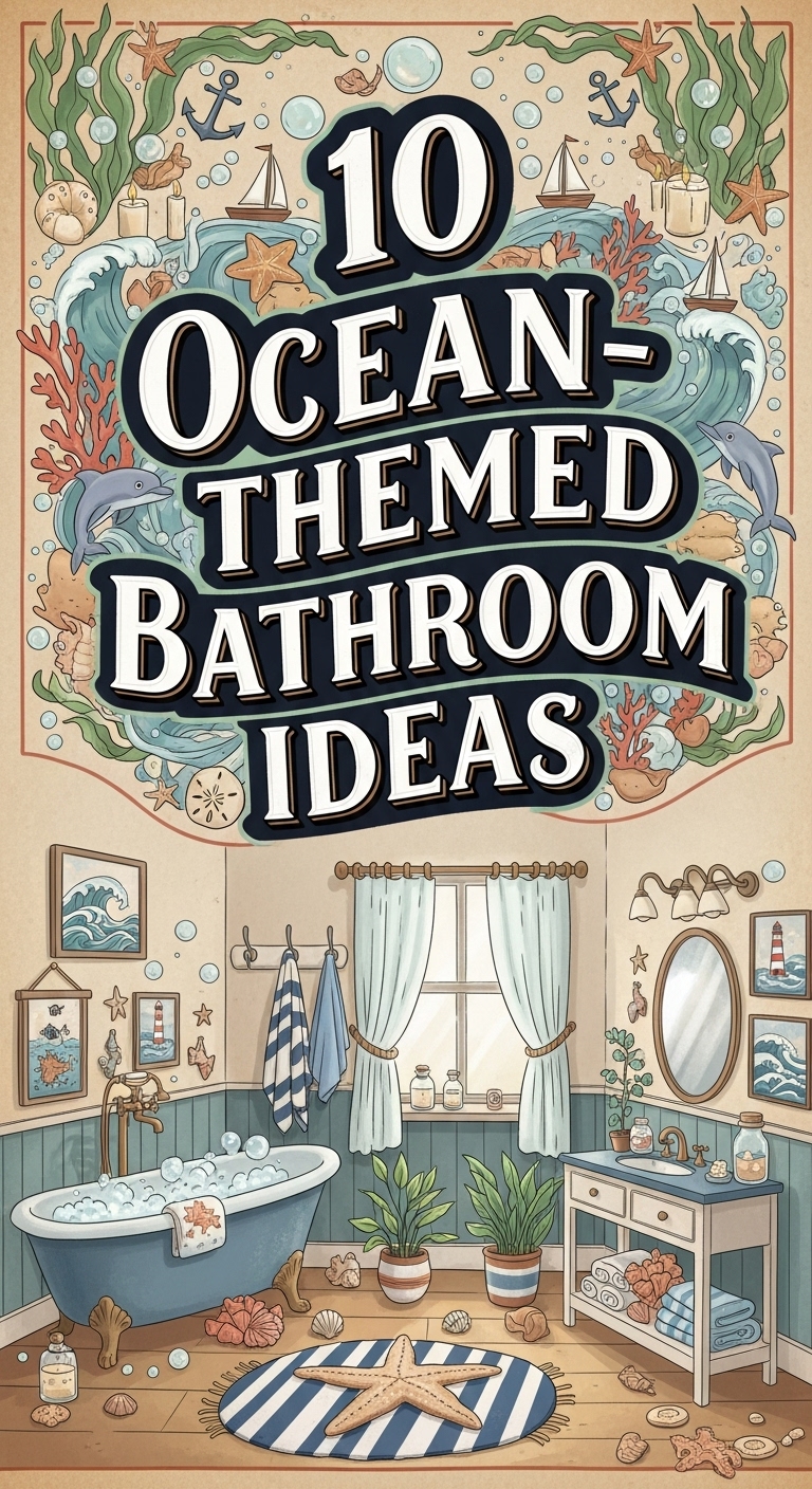 10 Ocean-Themed Bathroom Ideas - Home Decor | DIY | Recipes | Fashion