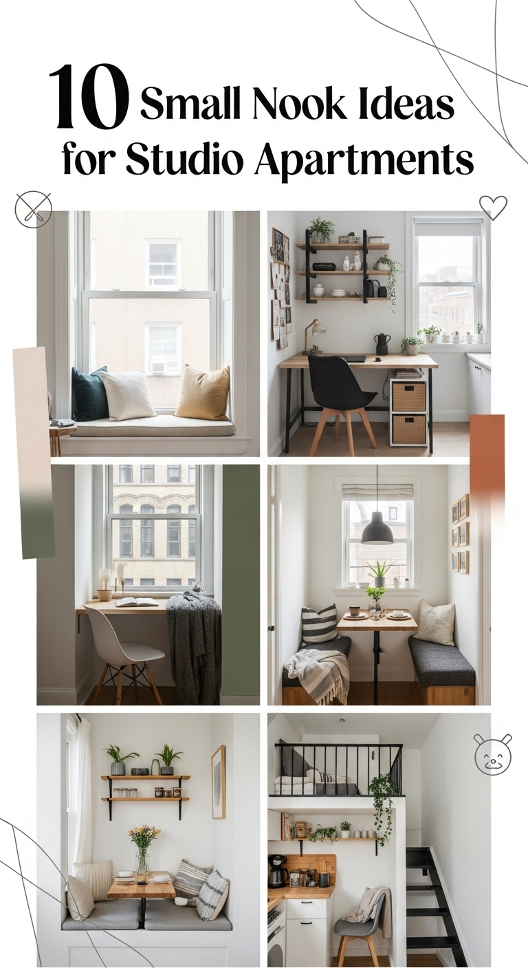 10 Small Nook Ideas for Studio Apartments - Home Decor | DIY | Recipes ...