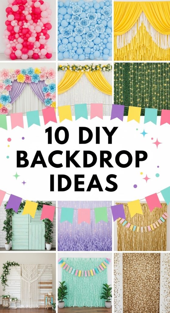 10 DIY Backdrop Ideas - Home Decor | DIY | Recipes | Fashion