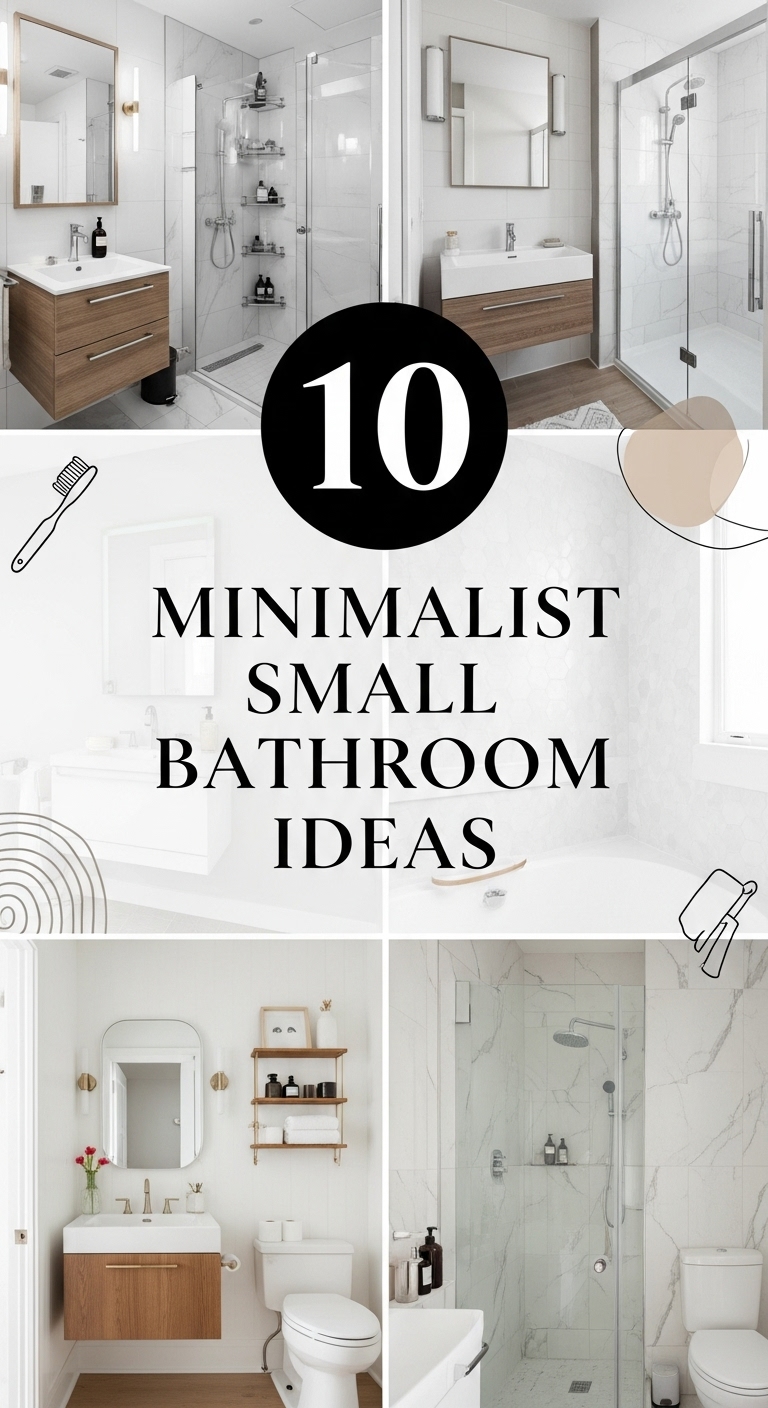 10 Minimalist Small Bathroom Ideas - Home Decor | DIY | Recipes | Fashion