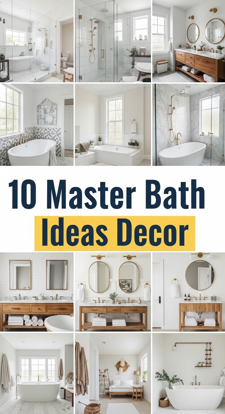 10 Master Bath Ideas Decor - Home Decor | DIY | Recipes | Fashion